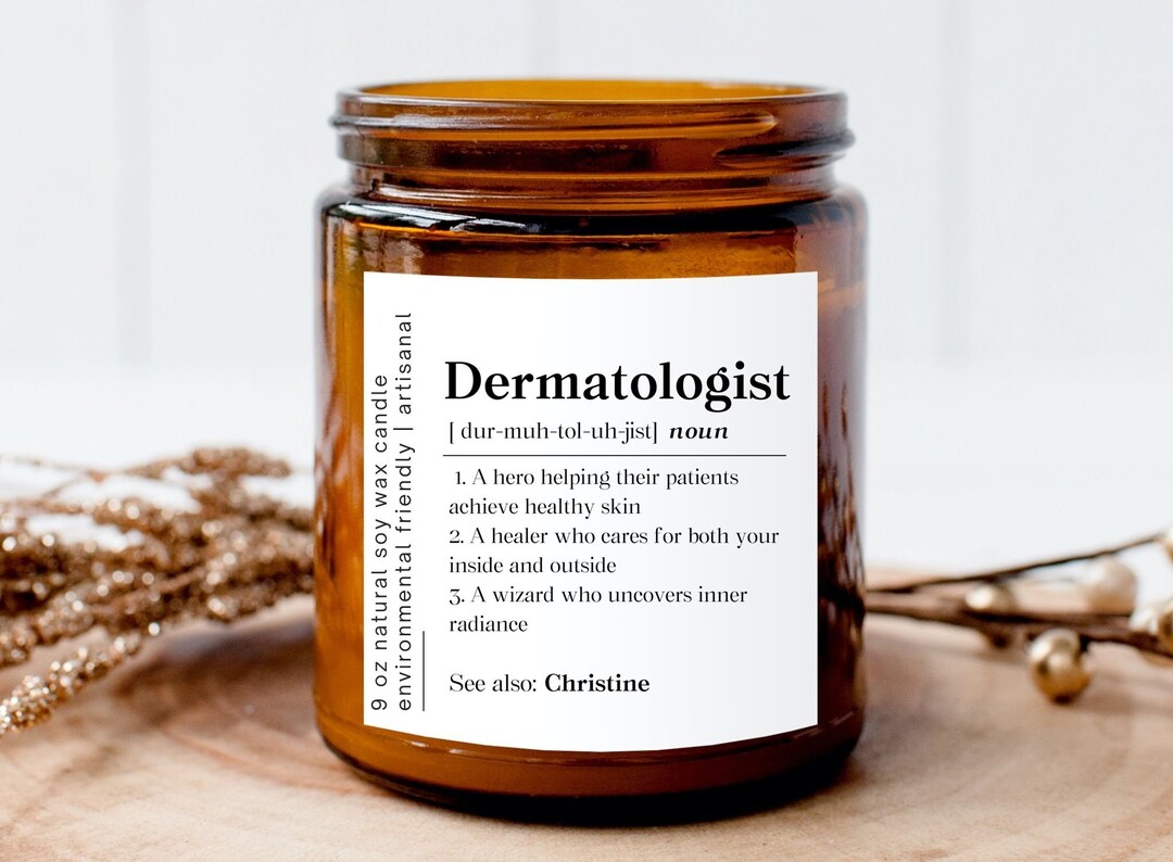 Personalized Dermatologist Birthday Candle, Derma Dr Definition Gift ...