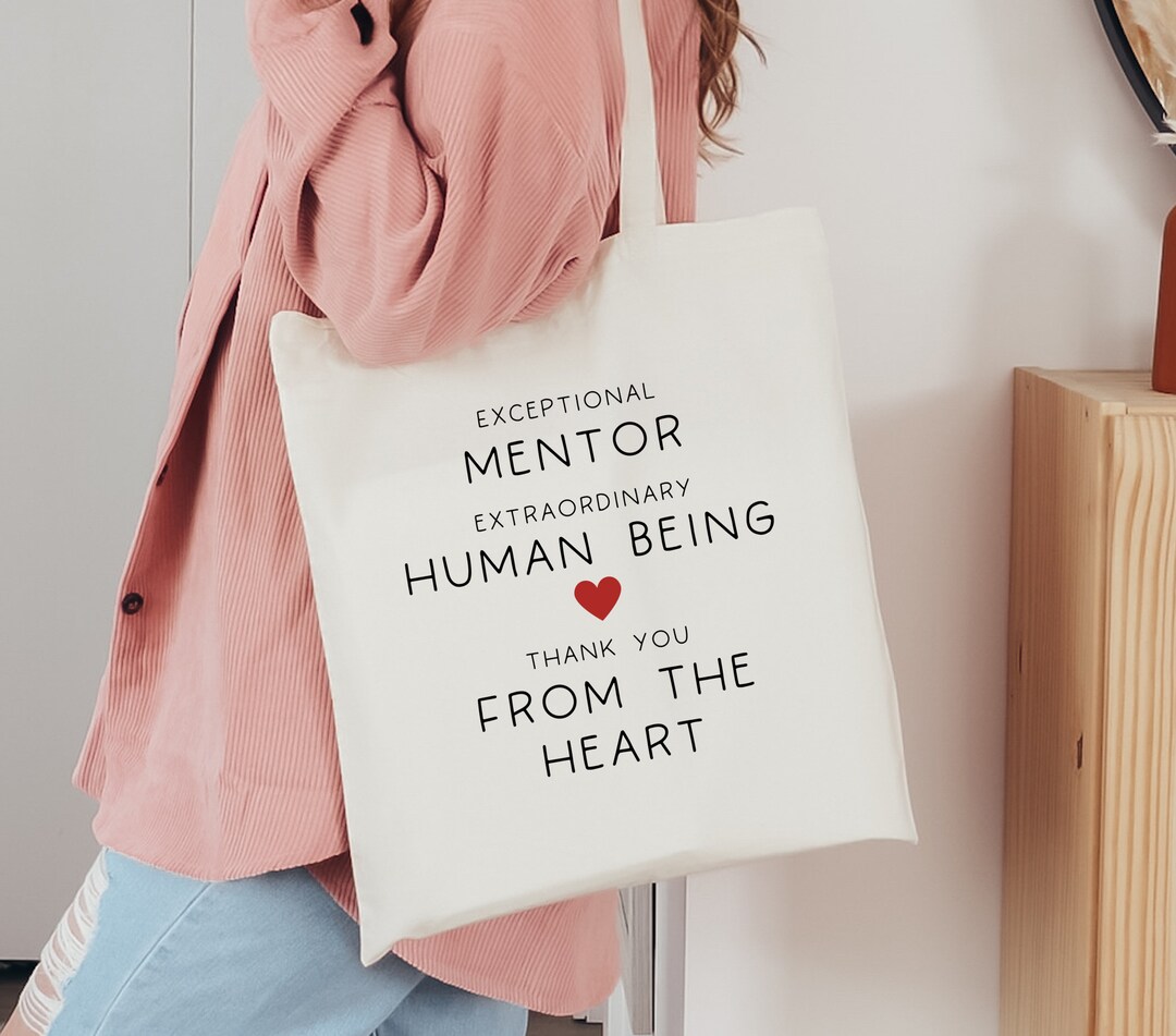 Mentor Thank You Tote Bag Mentor for Women Canvas Tote - Etsy