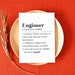 Personalized Engineer Card, Funny Engineer Card, Mechanical Engineer ...