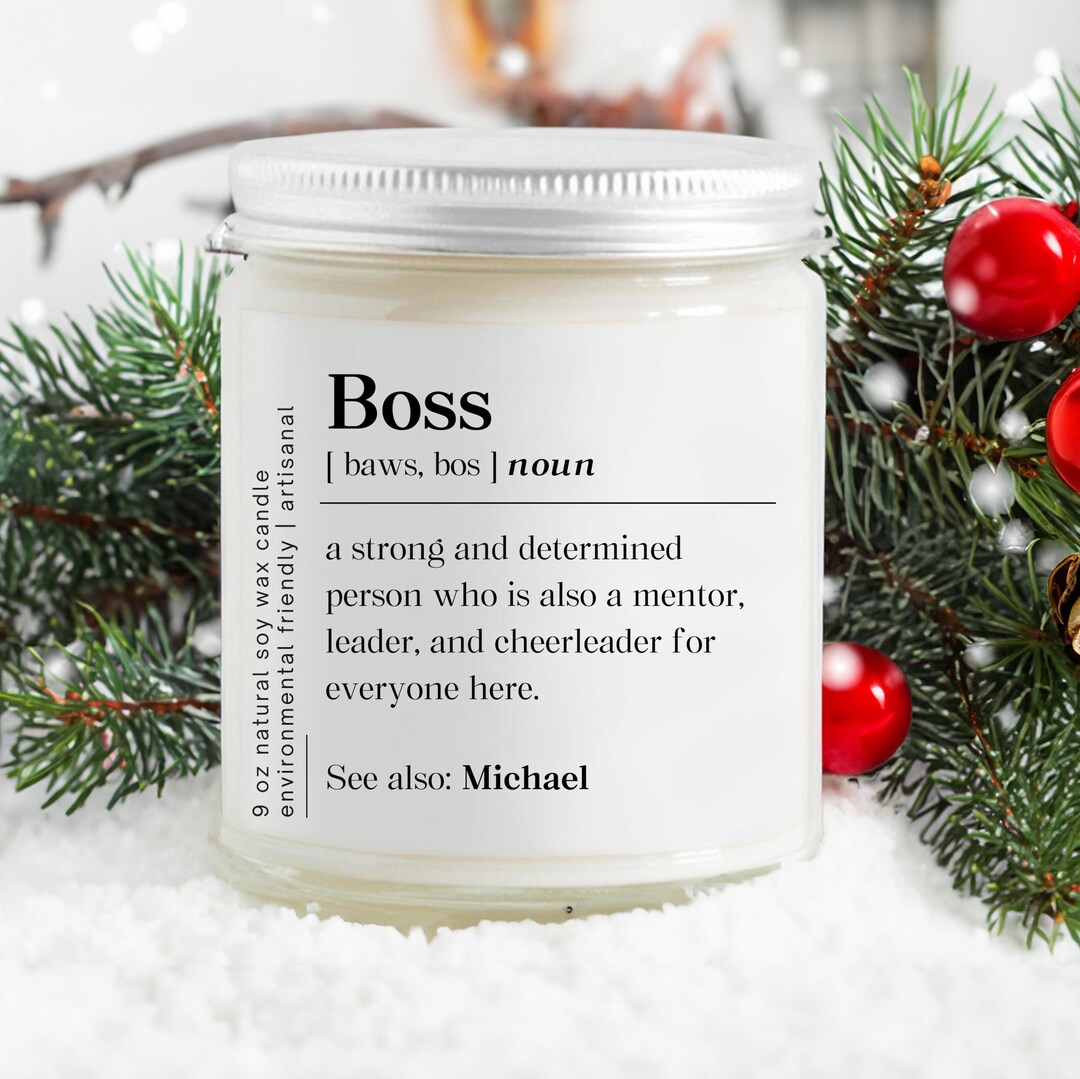 Personalized From Employee to Boss Candle, Boss Definition Gift, Best ...