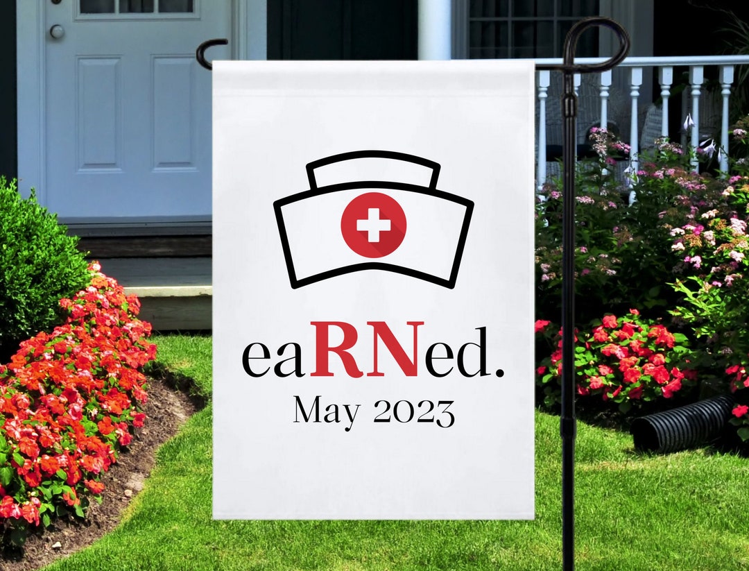 Nurse Graduation Garden Flag, Luxury Yard Gifts, Empowering Nurse ...