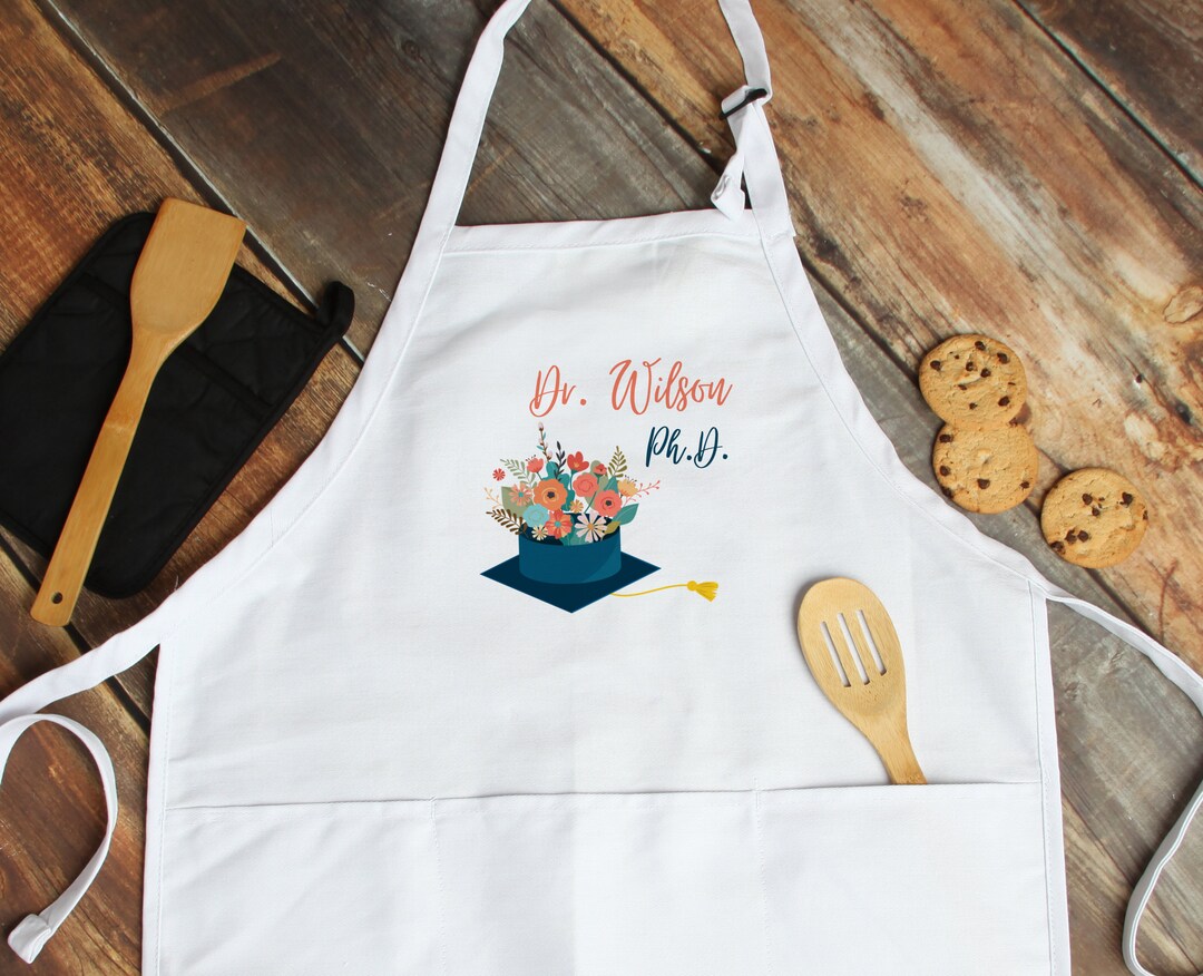 Personalized Phd Graduation Apron, Custom Doctorate Graduation Gift ...