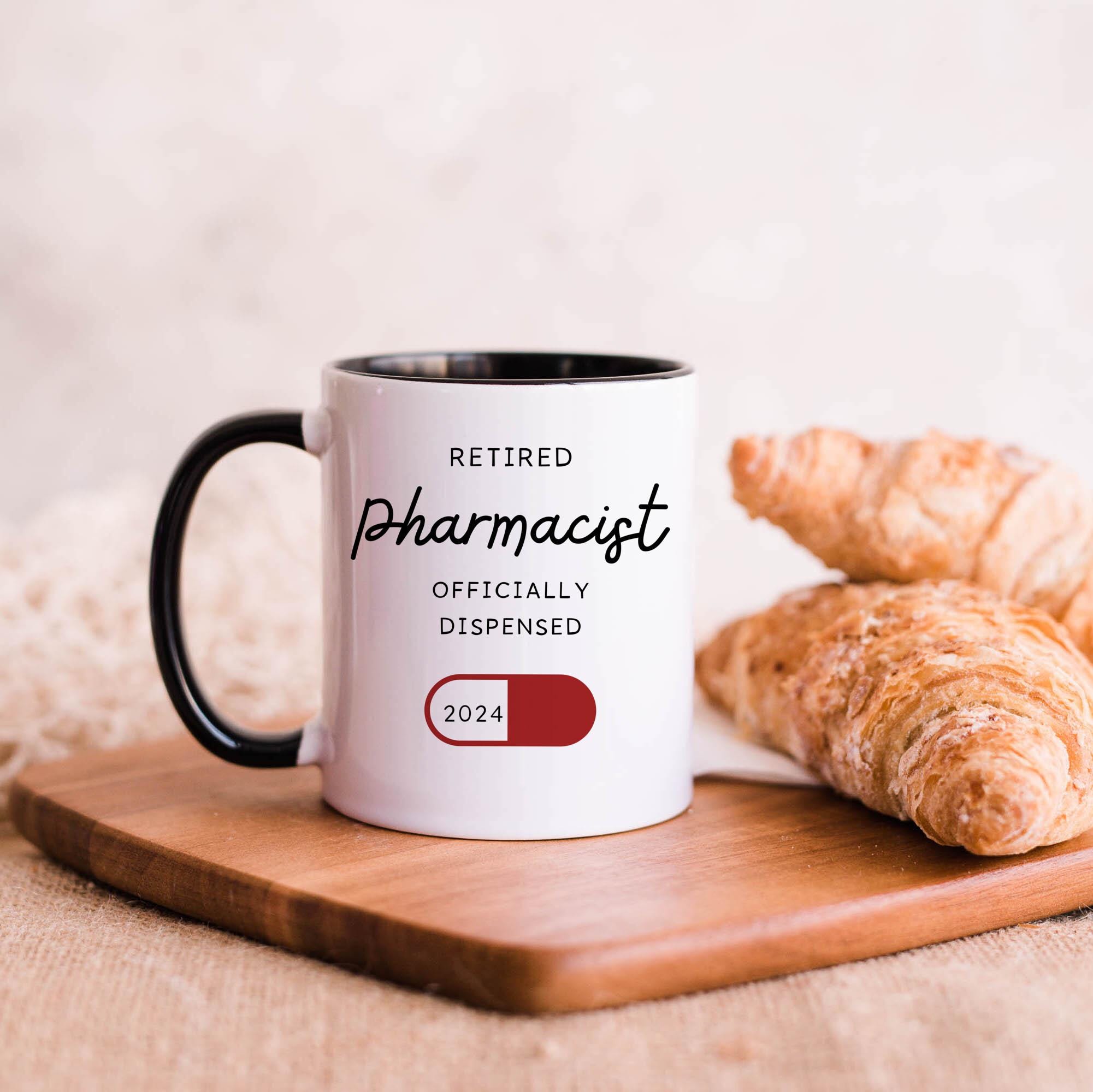 Personalized Retired Pharmacist Funny Mug, Retired Pharmacy Tech Gift ...