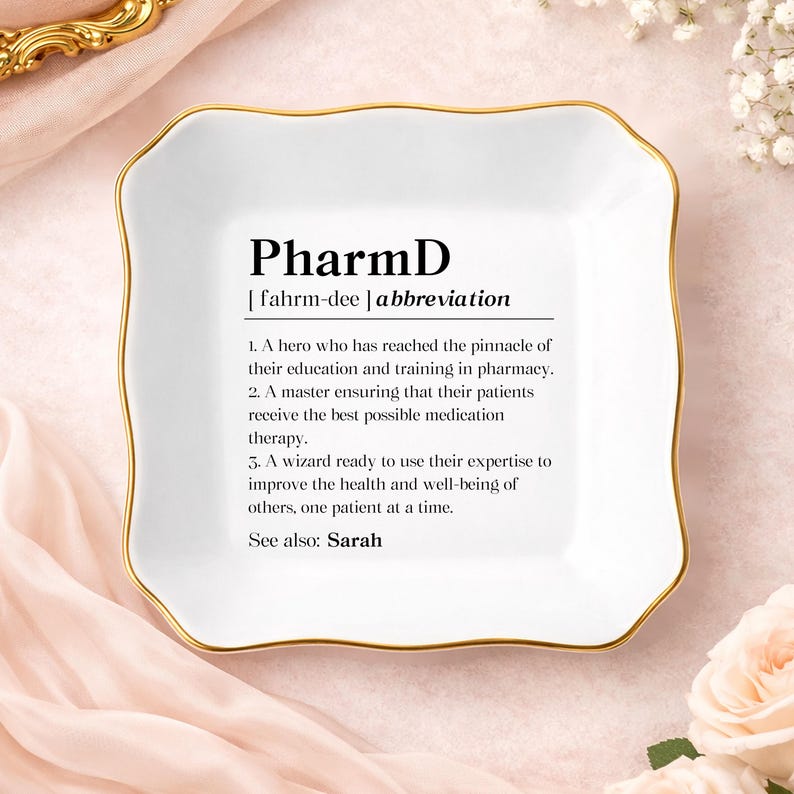 Personalized Pharmd Graduation Jewelry Dish, Custom Doctor of Pharmacy ...