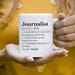 Personalized Journalist Definition Mug, New Reporter Gift, Newspaper ...