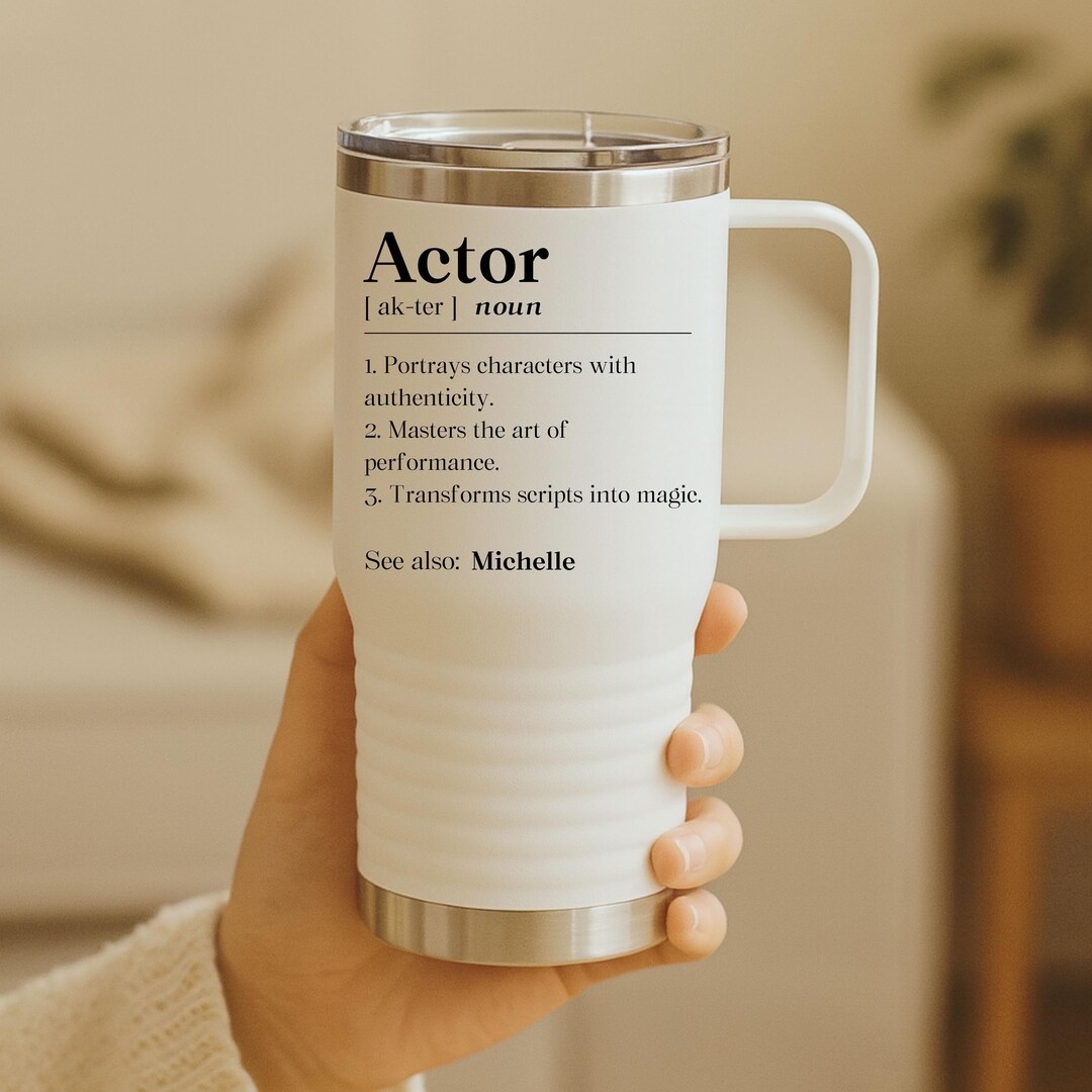 Personalized Actor Travel Mug, Drama Graduate Gift, Teather Student ...