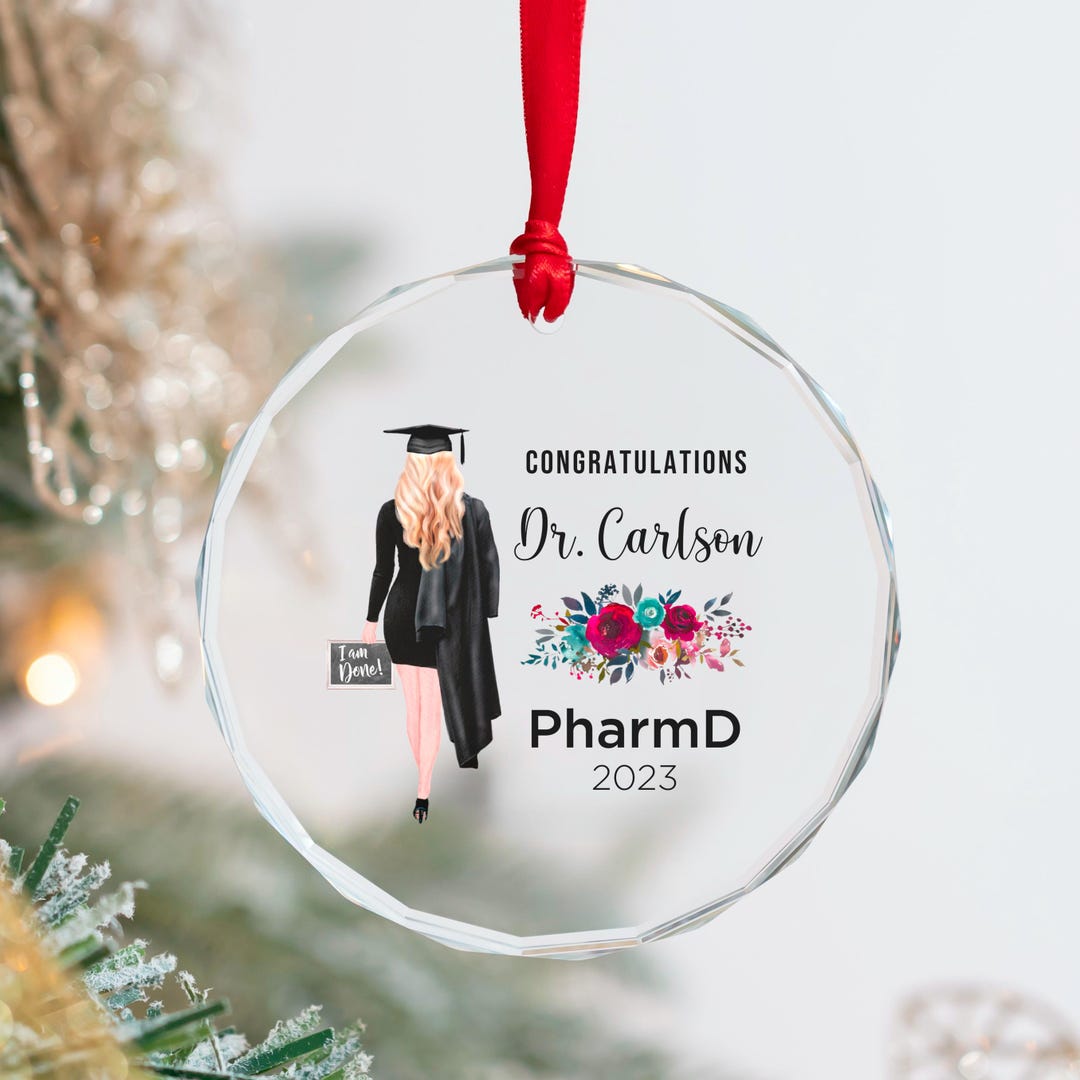 Personalized Doctor of Pharmacy Graduation for Her Crystal Ornament ...