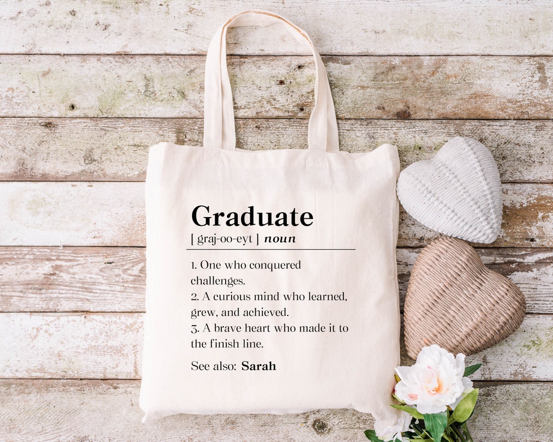 Personalized Graduation Tote Bag Custom Graduate Canvas Tote - Etsy