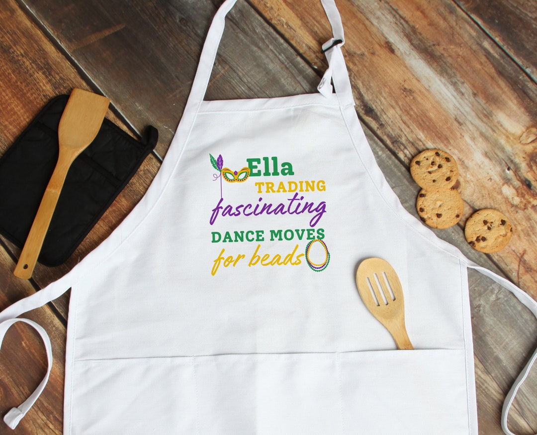 Personalized Mardi Gras Best Friend Apron, Louisiana for Sister Gift ...