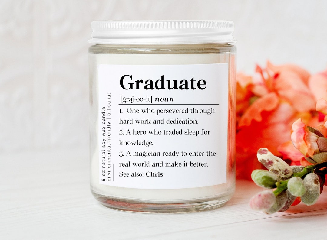 Personalized Graduation Candle, Custom Graduate Gift, Daughter Grad ...