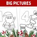 Christmas Numbers 1 - 10 Coloring Page Worksheets for Preschool ...