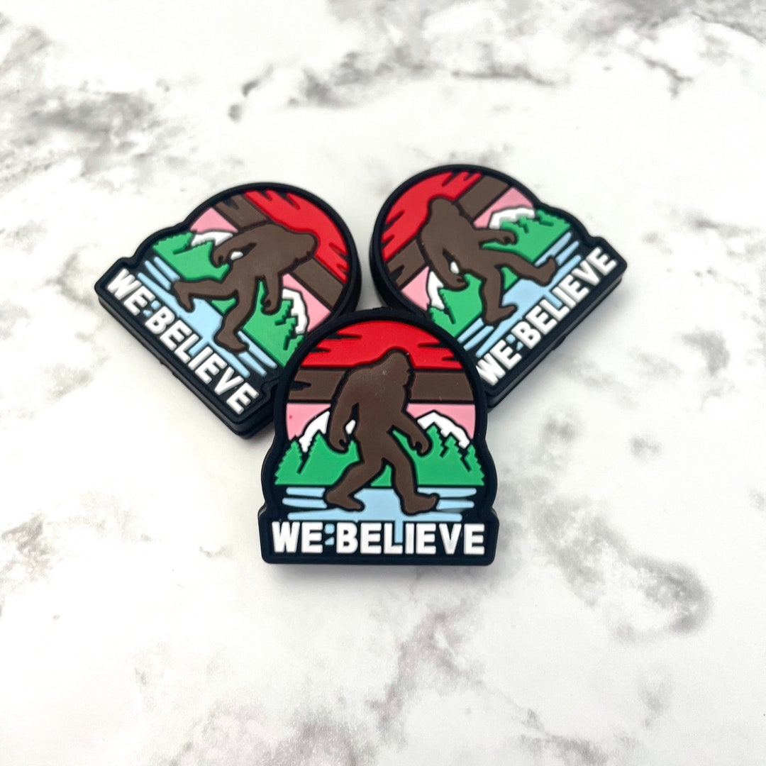 Bigfoot "we Believe" Silicone Focal Beads | Sasquatch Yeti Themed Loose ...