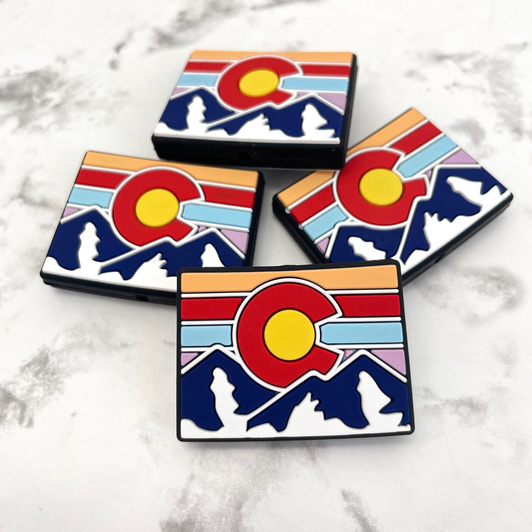 Colorado Silicone Focal Beads | Exclusive Custom Colorado State Shaped ...