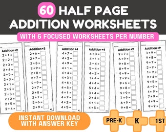 Kindergarten Math Worksheets. Addition: Making Ten. - Etsy Hong Kong