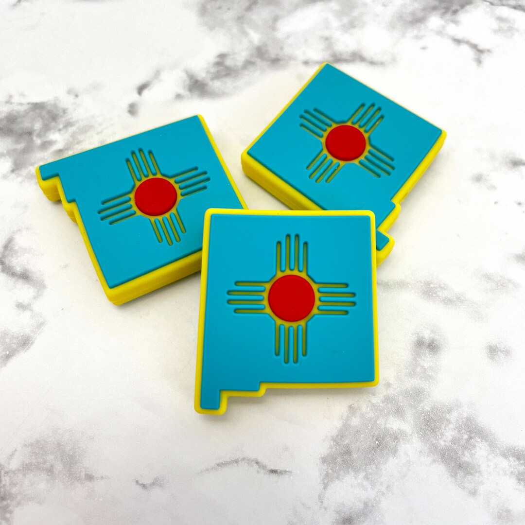 New Mexico Silicone Focal Beads | Exclusive Custom New Mexico State ...