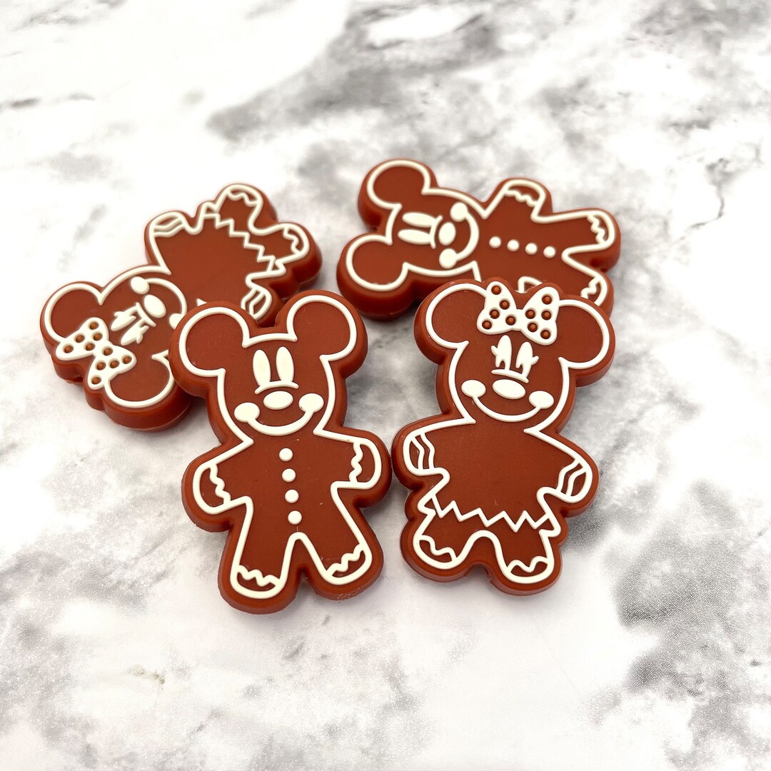 Gingerbread Mouse Silicone Focal Beads | Christmas Characters Holiday ...