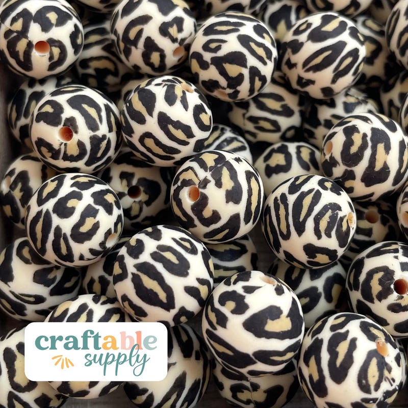 Leopard Print Beads - Etsy