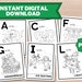 Christmas Alphabet Coloring Pages Worksheets Kids | Holiday Xmas Book ...