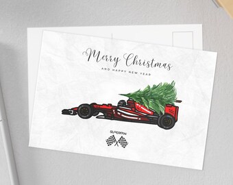 F1 Christmas Card - Etsy