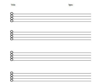 Printable Bass Blank Fretboard Chart - Etsy