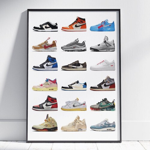 Nike Air Max 95 Collection Trainer Sneaker Poster Print - Etsy