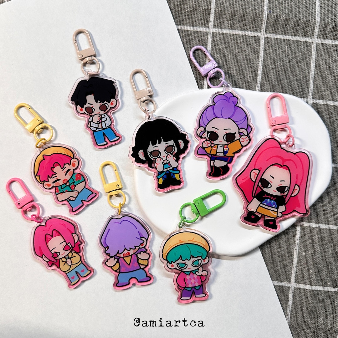 FREE SHIPPING | Kpop Demon Hunters Charms | Huntrix, Saja Boys | Rumi ...