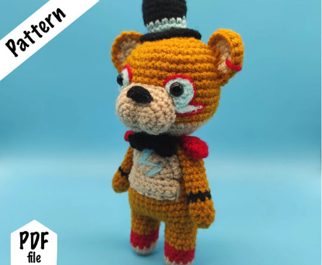 Glamrock Freddy Crochet Pattern -five Nights at Freddy's Inspired - PDF ...