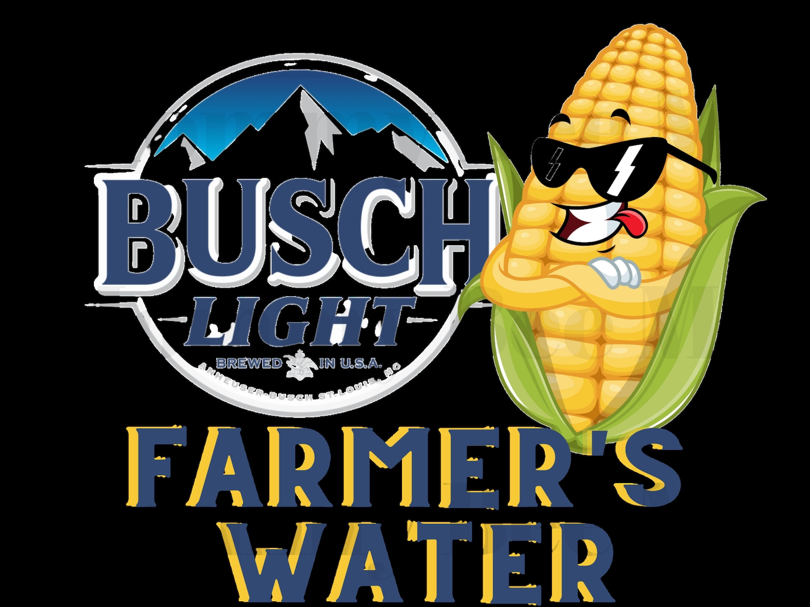 Busch Light Latte Beer Corn Clip Art Farmers Water Sublimation - Etsy
