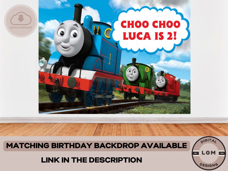 Thomas and Friends Birthday Welcome Sign Thomas the Tank - Etsy