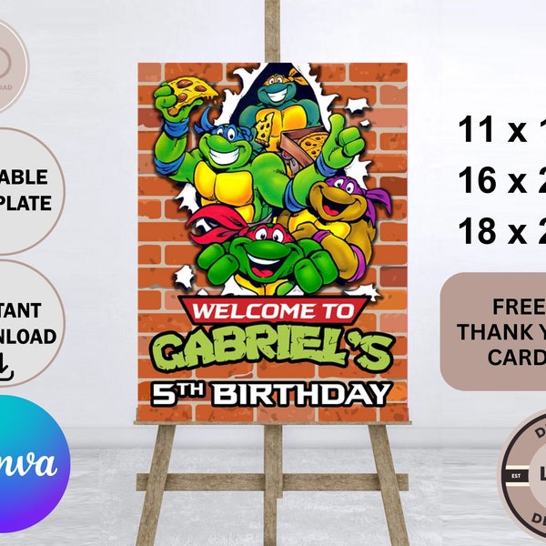 Ninja Turtle Bday - Etsy