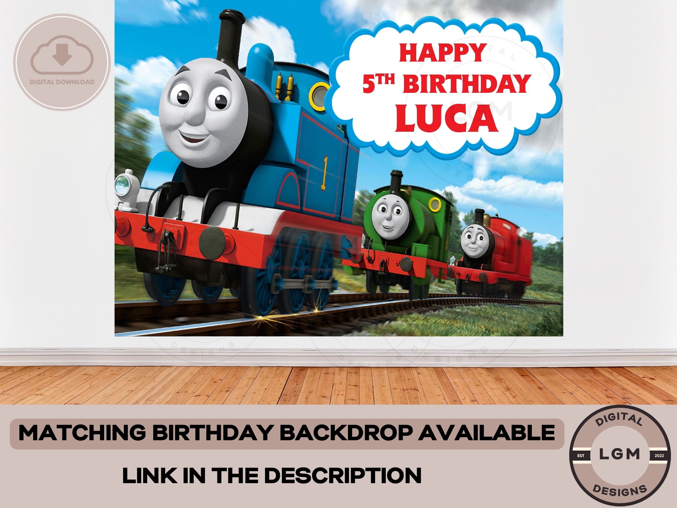 Thomas and Friends Birthday Welcome Sign Thomas the Tank - Etsy