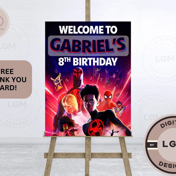 Miles Morales Birthday Poster - Etsy
