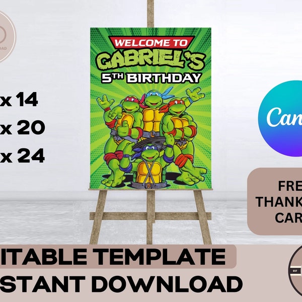 Ninja Turtle Birthday - Etsy