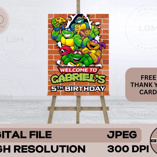 Tmnt Party Decor - Etsy