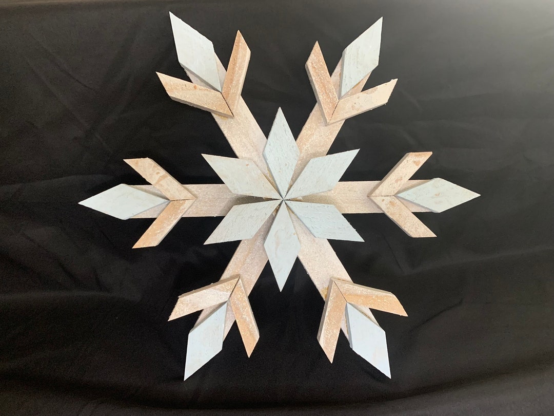Handmade Wooden Snowflake - Etsy
