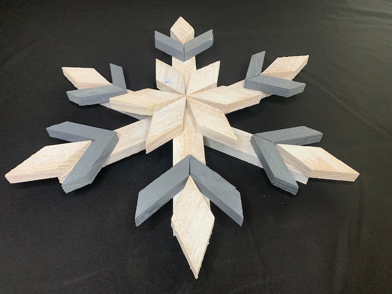 Handmade Wooden Snowflake - Etsy