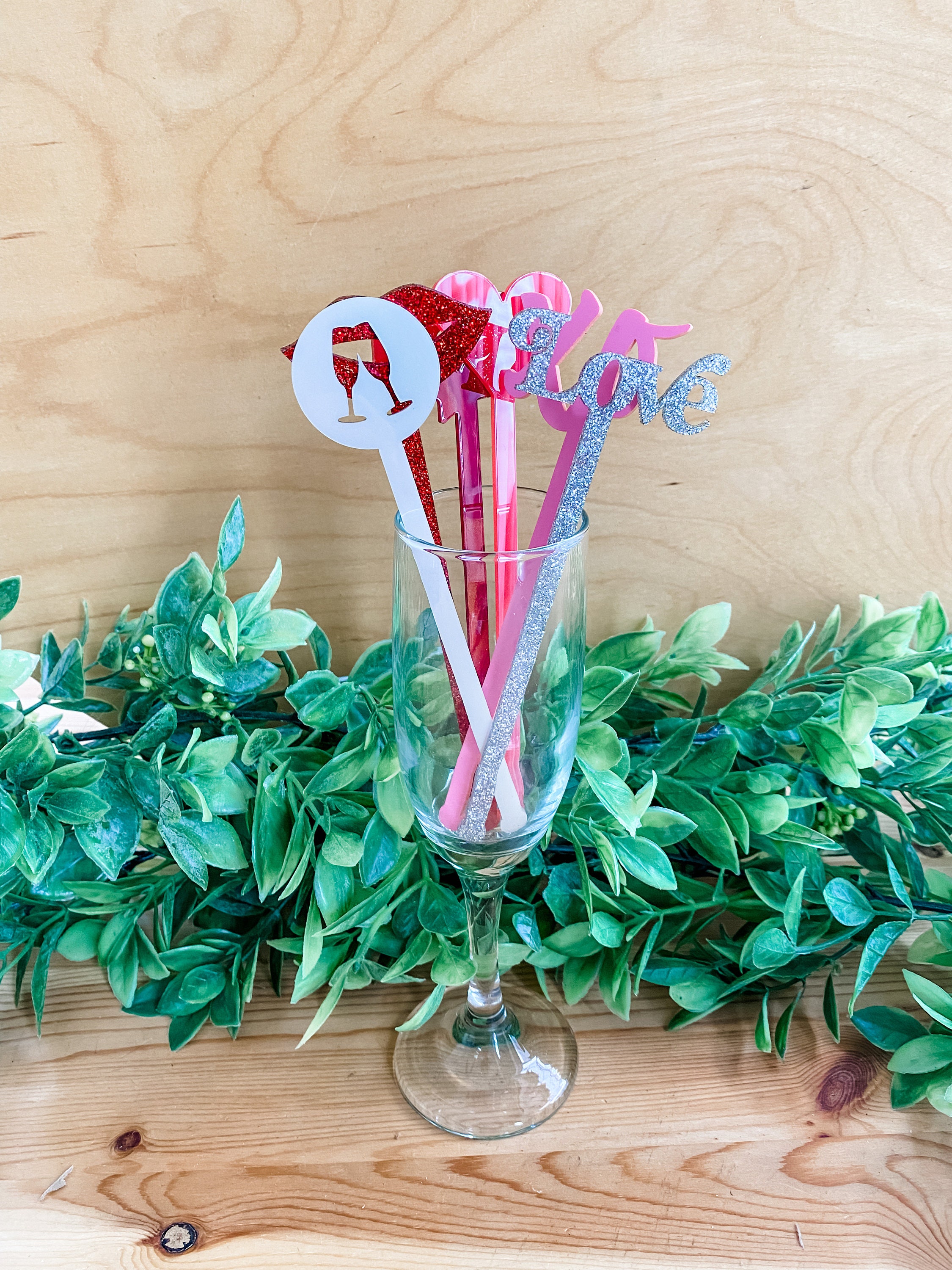 Digital SVG Laser Cut Valentine's Day Drink Stirrers / Laser Cut ...