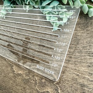 DIGITAL Slot Sizer / Kerf Adjuster / Acrylic and Wood Kerf Measuring ...