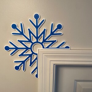 Snowflake Door Trim Corner Decoration - Etsy