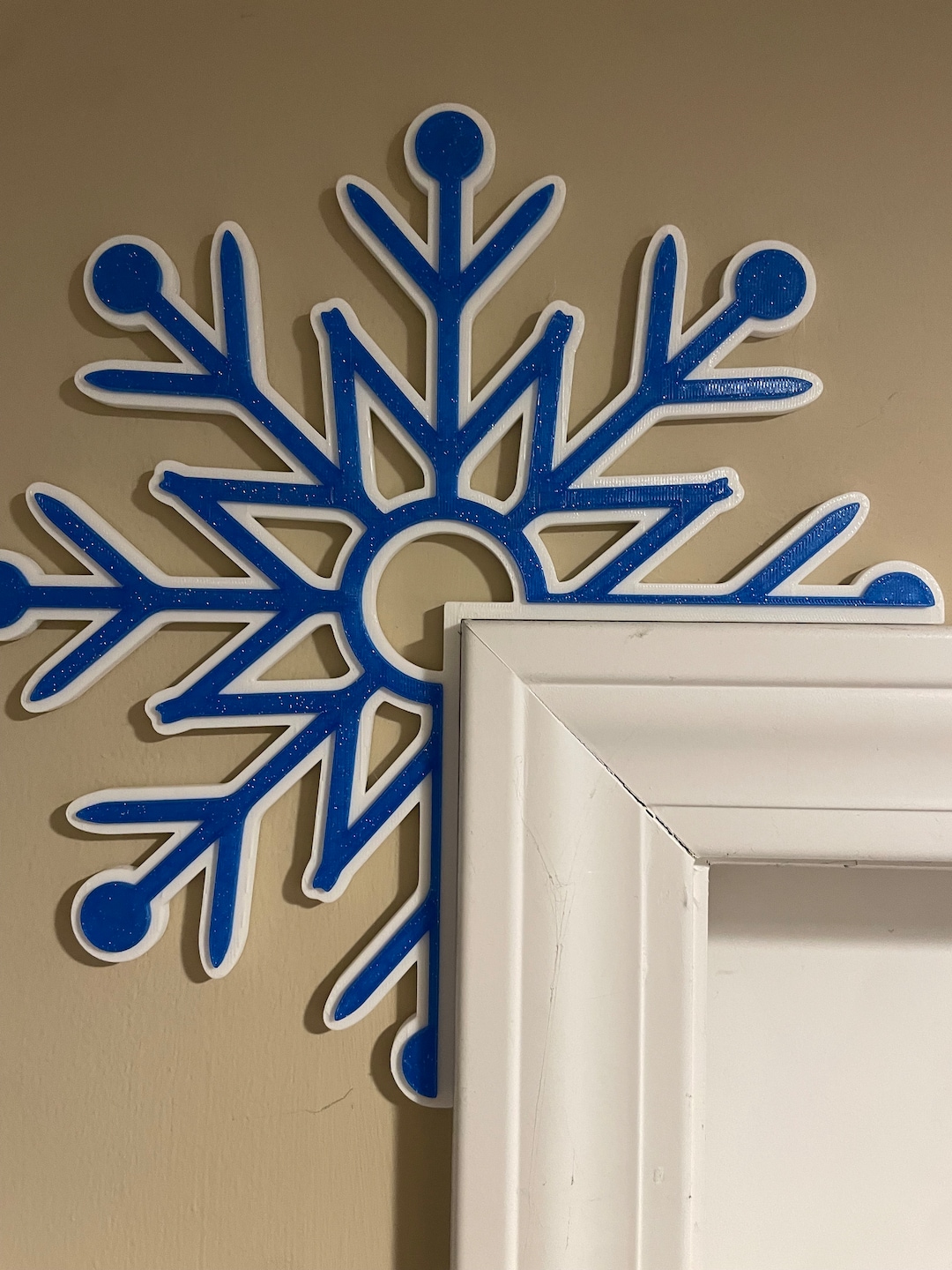 Snowflake Door Trim Corner Decoration - Etsy