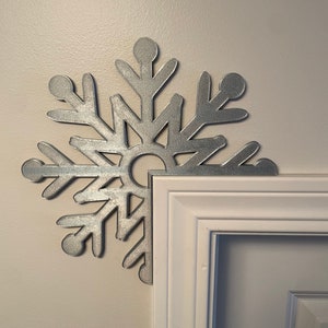 Snowflake Door Trim Corner Decoration - Etsy