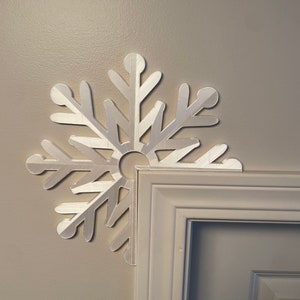 Snowflake Door Trim Corner Decoration - Etsy