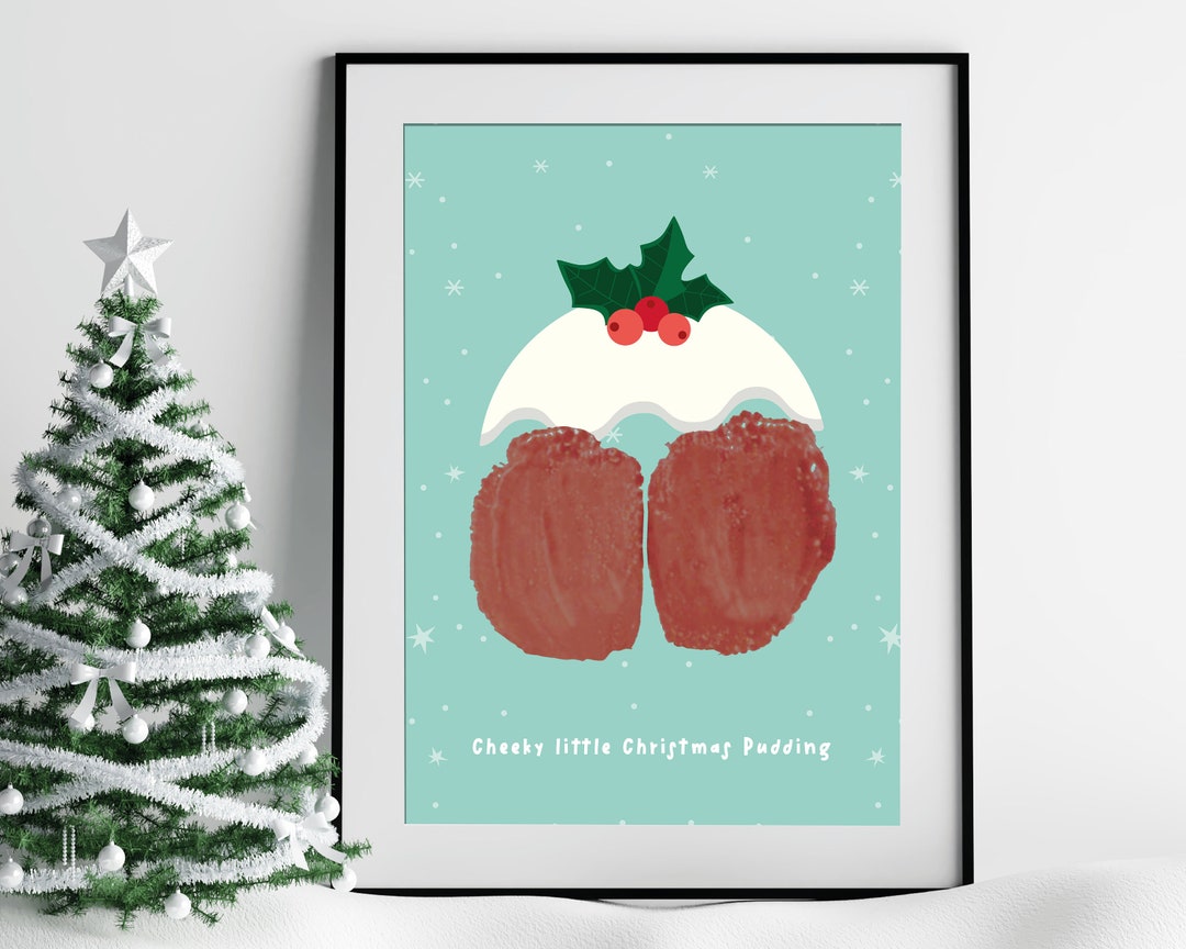Christmas Pudding Baby Bum Print: DIY Keepsake (digital Download) - Etsy