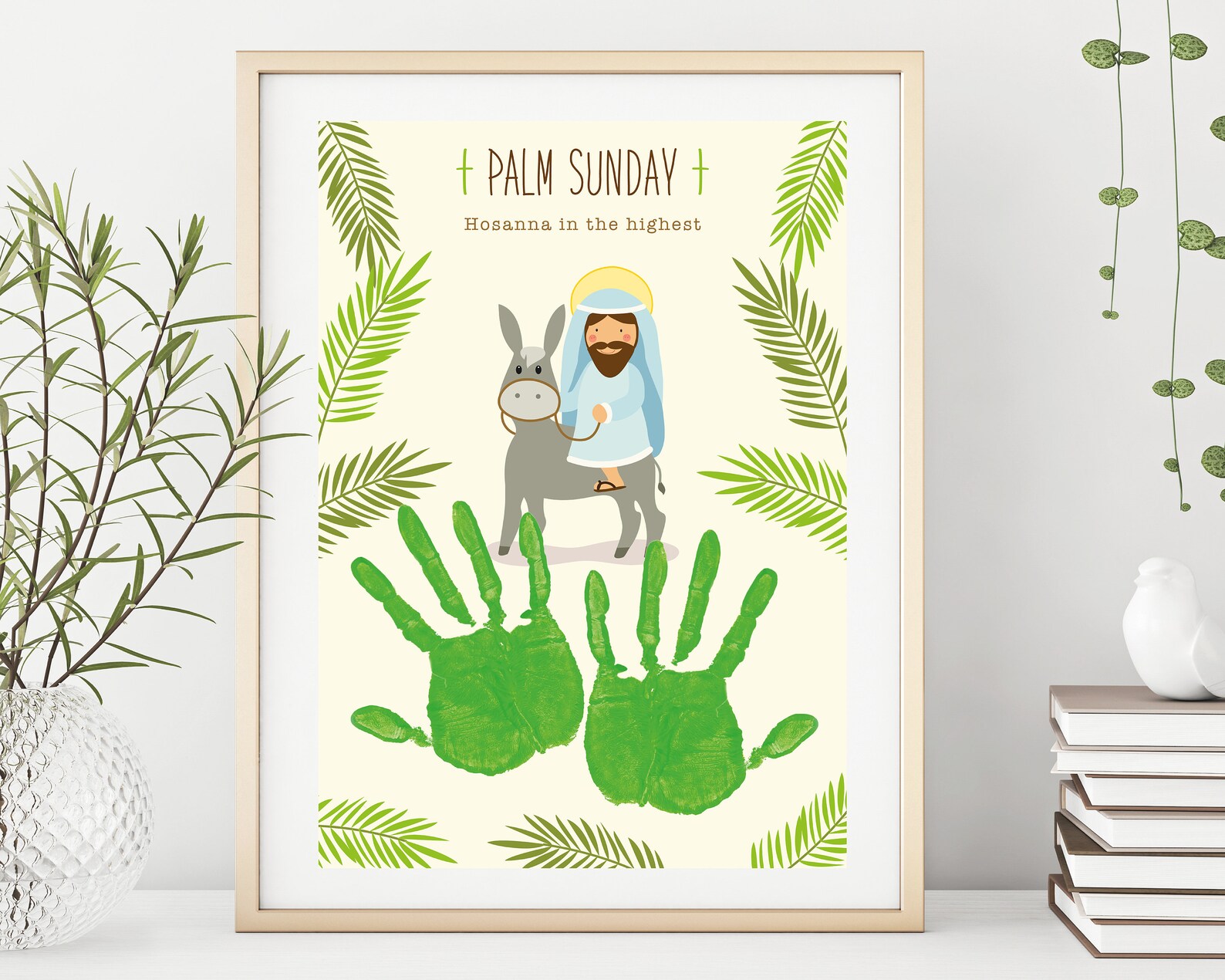 Palm Sunday Handprint Art: Easter Keepsake (downloadable Print) - Etsy