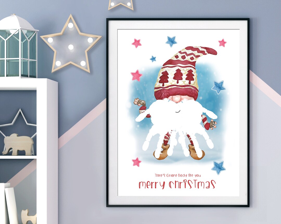 There's Gnome Body Like You / Gnome / Gonk / Handprint Art / Christmas ...