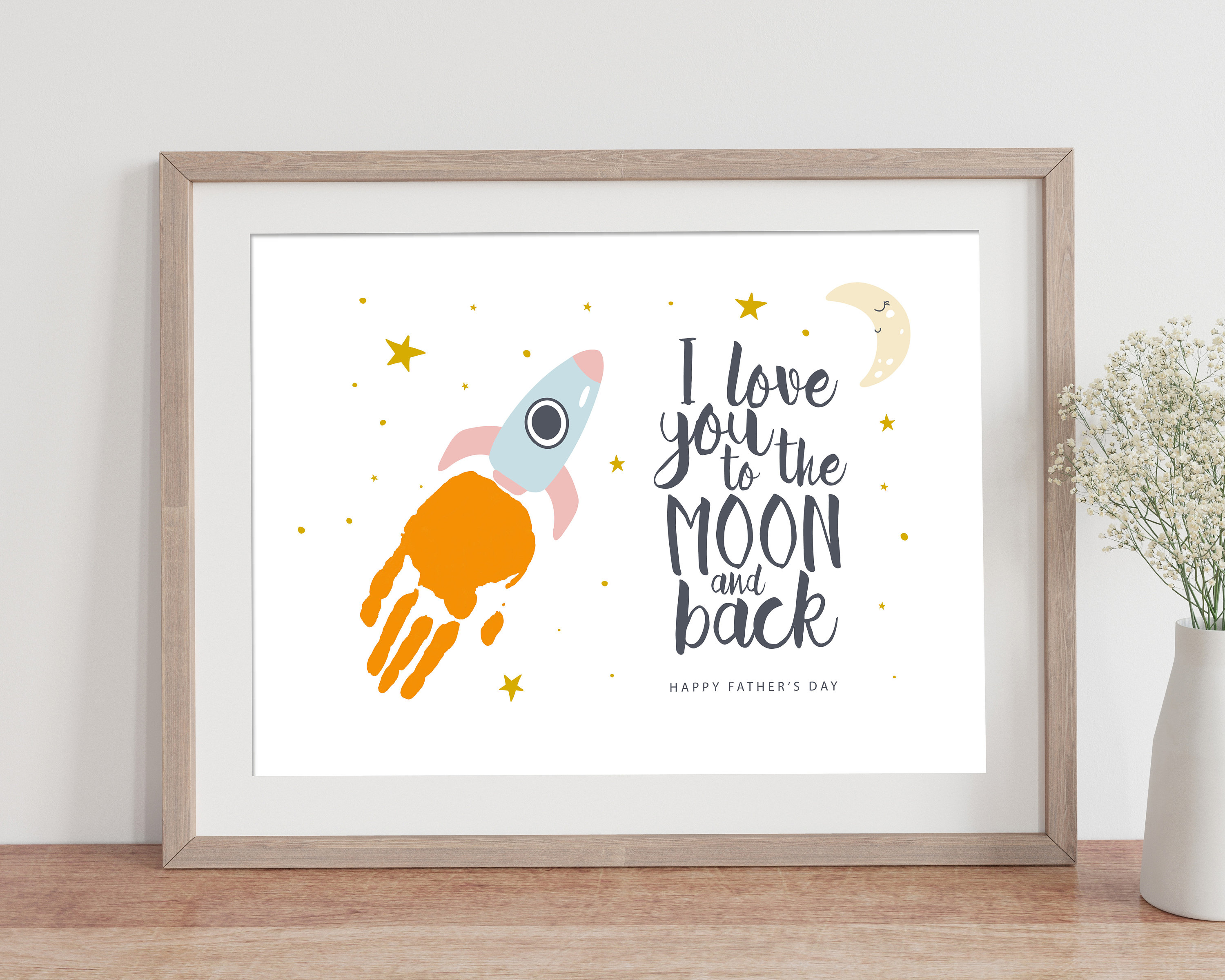 I Love You to the Moon and Back / Space Rocket / Father's Day Gift ...