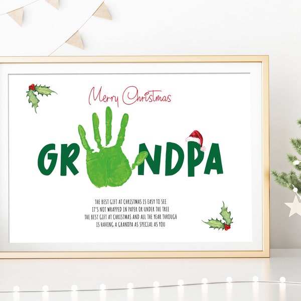 Christmas Handprint - Etsy