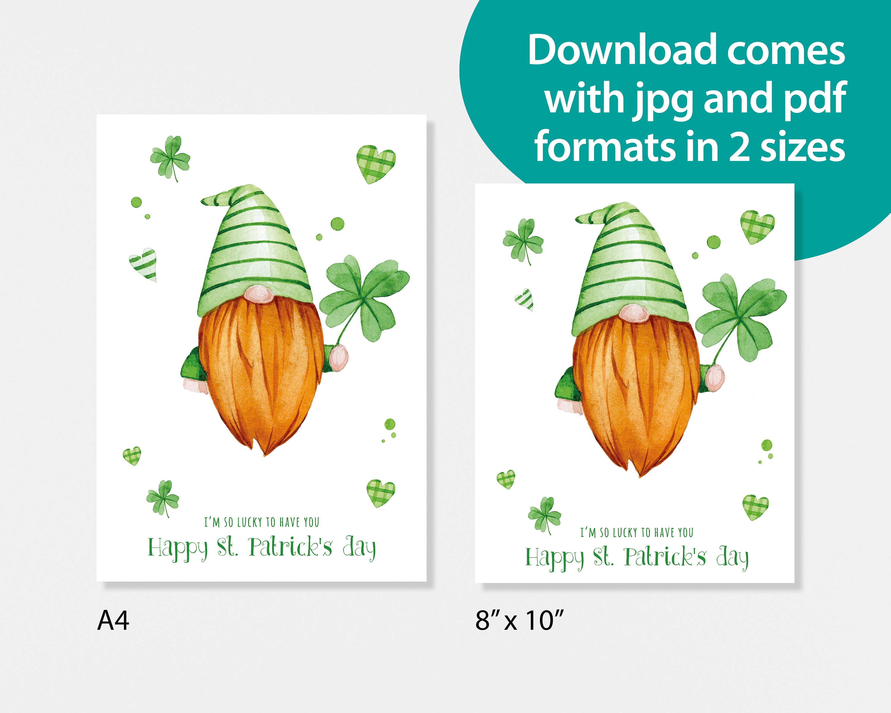 Happy St. Patrick's Day / I'm so Lucky to Have You / Footprint Art ...