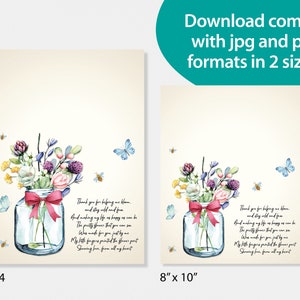 Flower Vase / Mother's Day Gift / Mom, Mum, Grandma / Handprint Art ...