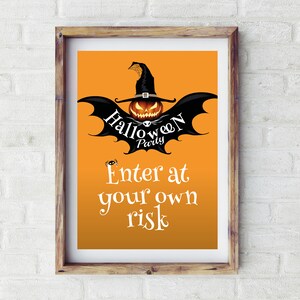 Enter at Your Own Risk / Wall Art / Digital Download / Wall Decor ...